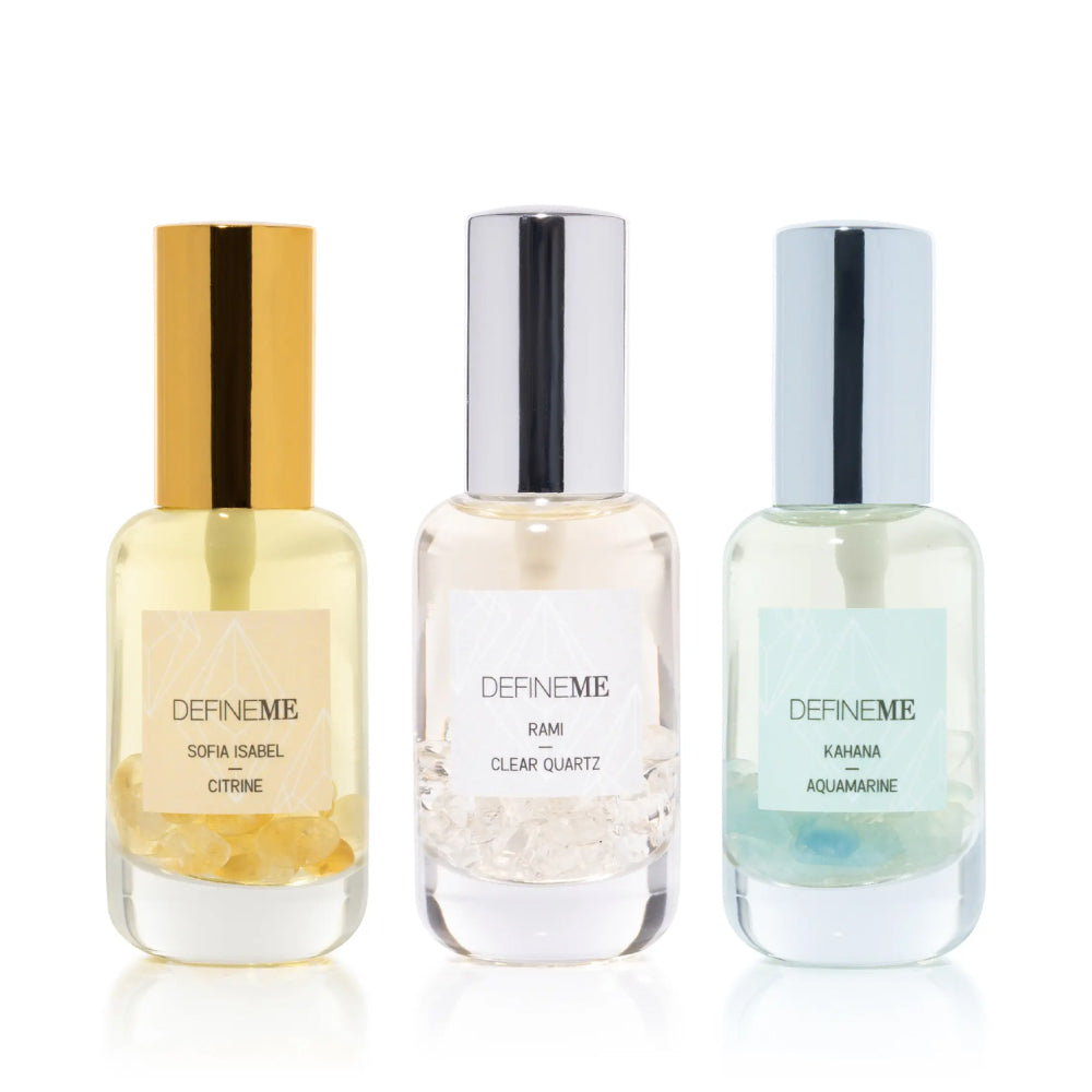 Crystal Trio Perfume Bundle | DefineMe. Clean perfume, crystal infused